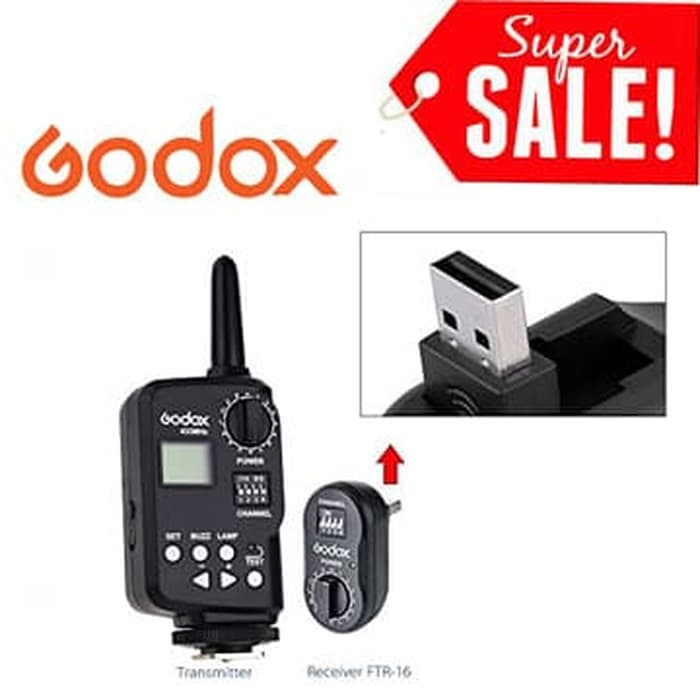 Jual Godox FT-16 Wireless Trigger Universal Camera | Shopee Indonesia