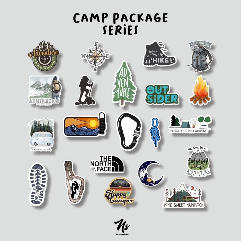 Jual STICKER AESTHETIC CAMP CLIMBING PACKAGE STIKER PREMIUM WATREPROFT ...