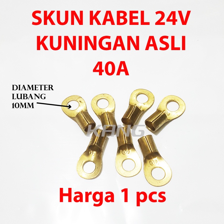 Jual TERMINAL SKUN KABEL AKI NS40 12/24V KUNINGAN ASLI BULAT | Shopee ...