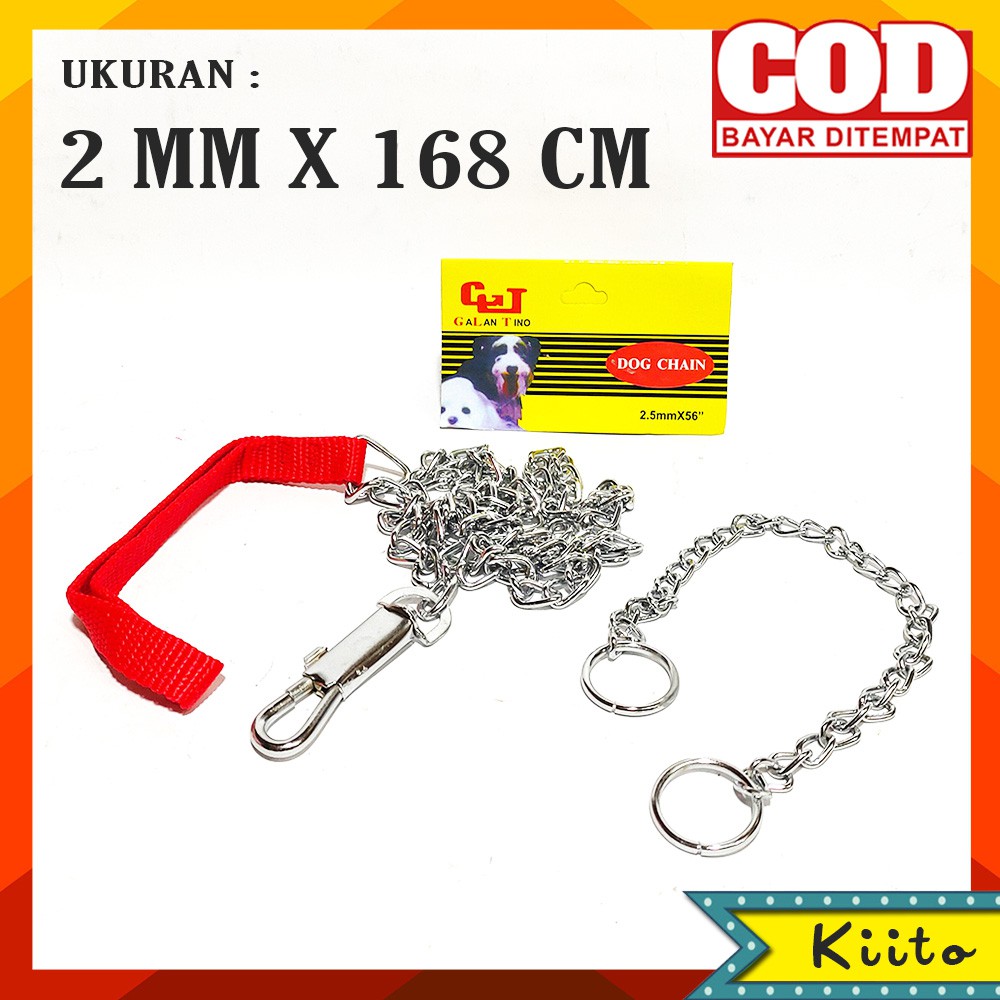 Jual RANTAI ANJING / RANTAI HEWAN STAINLESS 2 MM x 1,5 METER | Shopee Indonesia