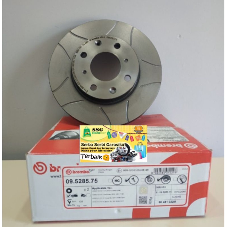 Jual Cakram Disc brake depan Kanan / Kiri Brio Genio Estilo BREMBO ...