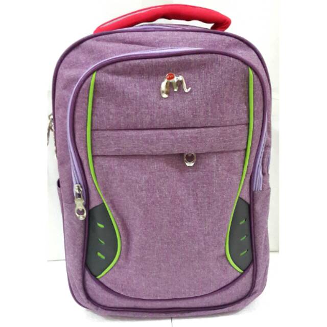 Jual Tas ransel sekolah laptop moya ungu. tas kerja cewek moya ungu ...