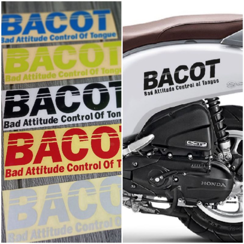 Jual STICKER BACOT CUTTING STICKER CUTTING MOTOR CUTTING STICKER ...