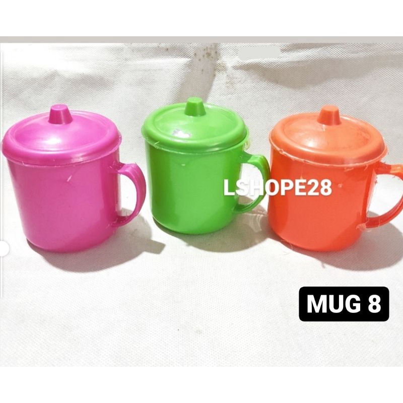 Jual muk plastik tutup / mug plastik tutup.mug plastik 300ml / 600ml ...