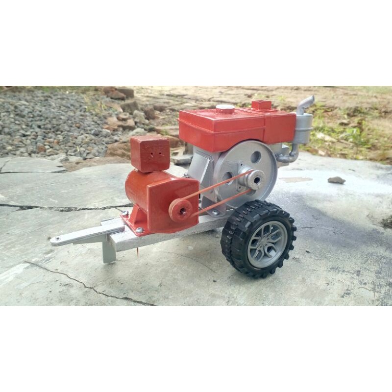 Jual Miniatur diesel generator bahan PVC paralon (bisa menghasilkan ...