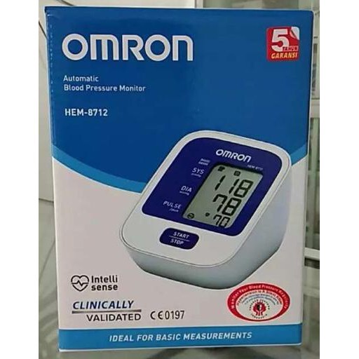 Jual Omron HEM-8712 Blood Pressure Monitor Tensi Darah Tensimeter ...