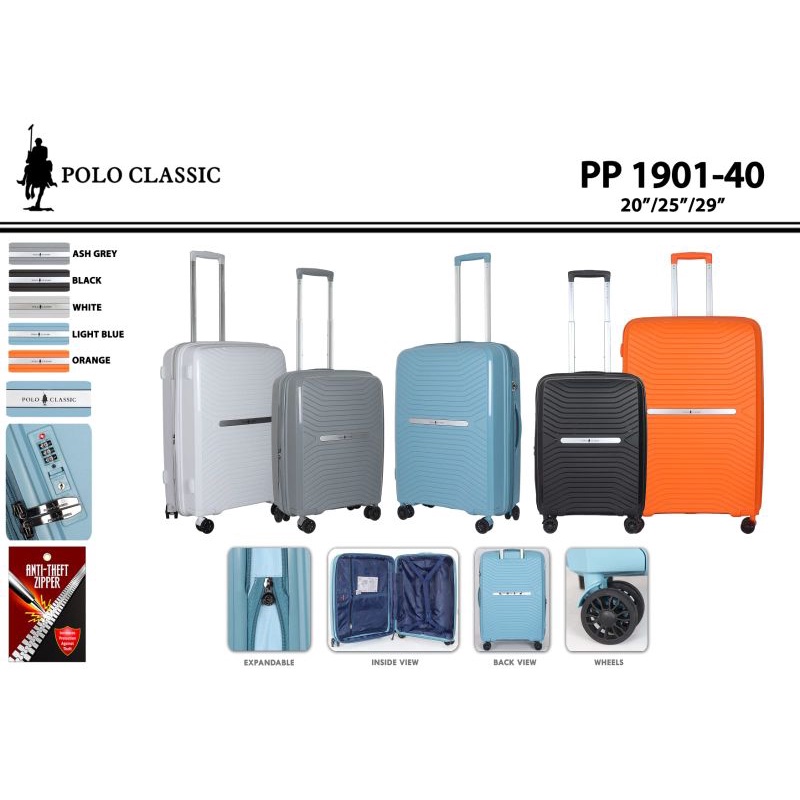 Jual koper polo classic EXPANDING Anti pecah, classic 1801/1901 Bagasi ...