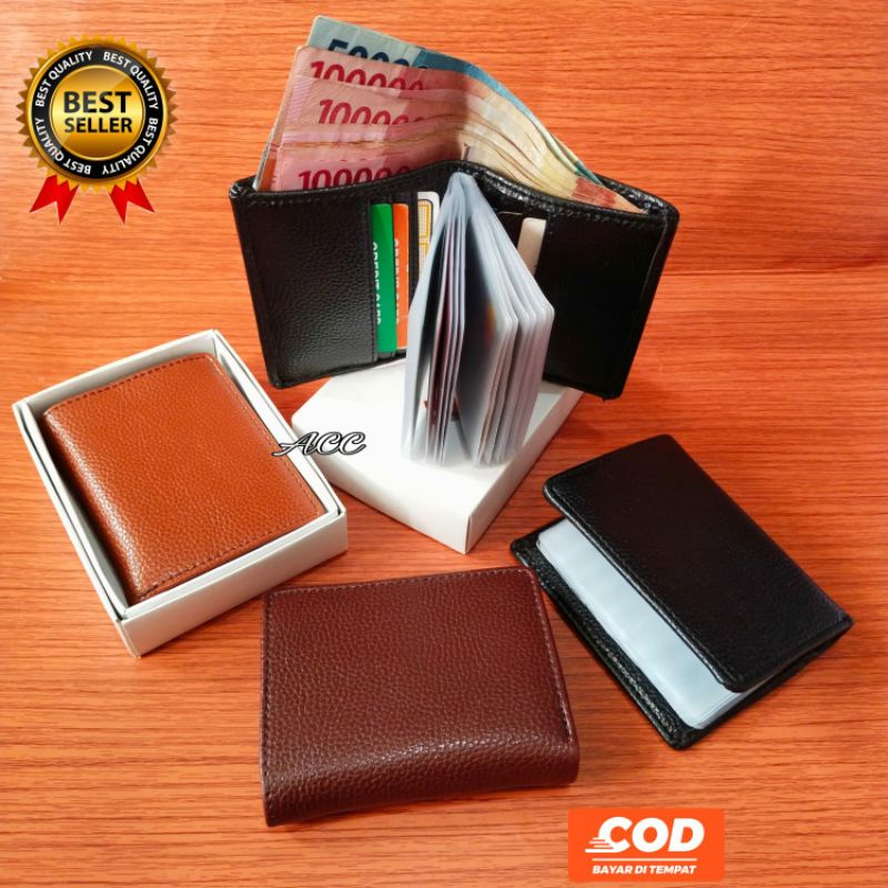 Jual Dompet kartu atm kartu kredit kartu nama kulit asli Original ...
