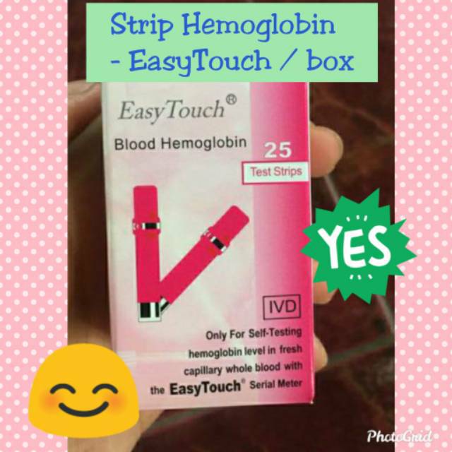 Jual STRIP / STIK HB EASY TOUCH/ HEMOGLOBIN EASY TOUCH / EASY TOUCH ...