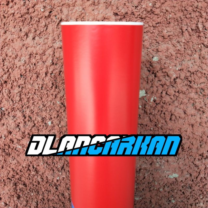 Jual SKOTLET MERAH DOFF 1METER Stiker doff untuk body motor mobil ...