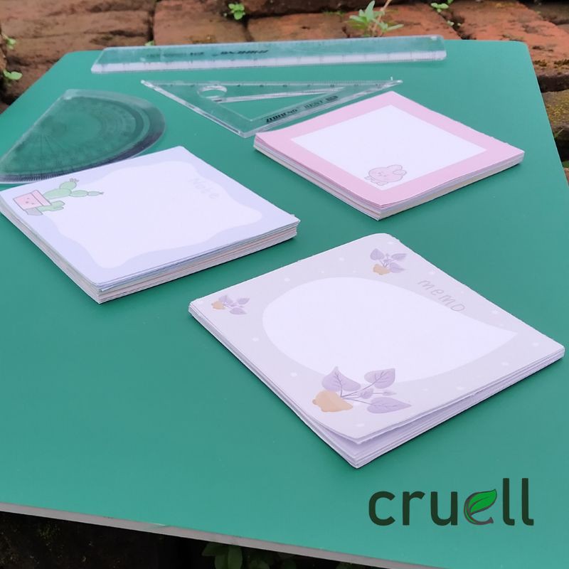 Jual [CRUELL] Sticknote notepad lucu korea 50 sheet | Shopee Indonesia