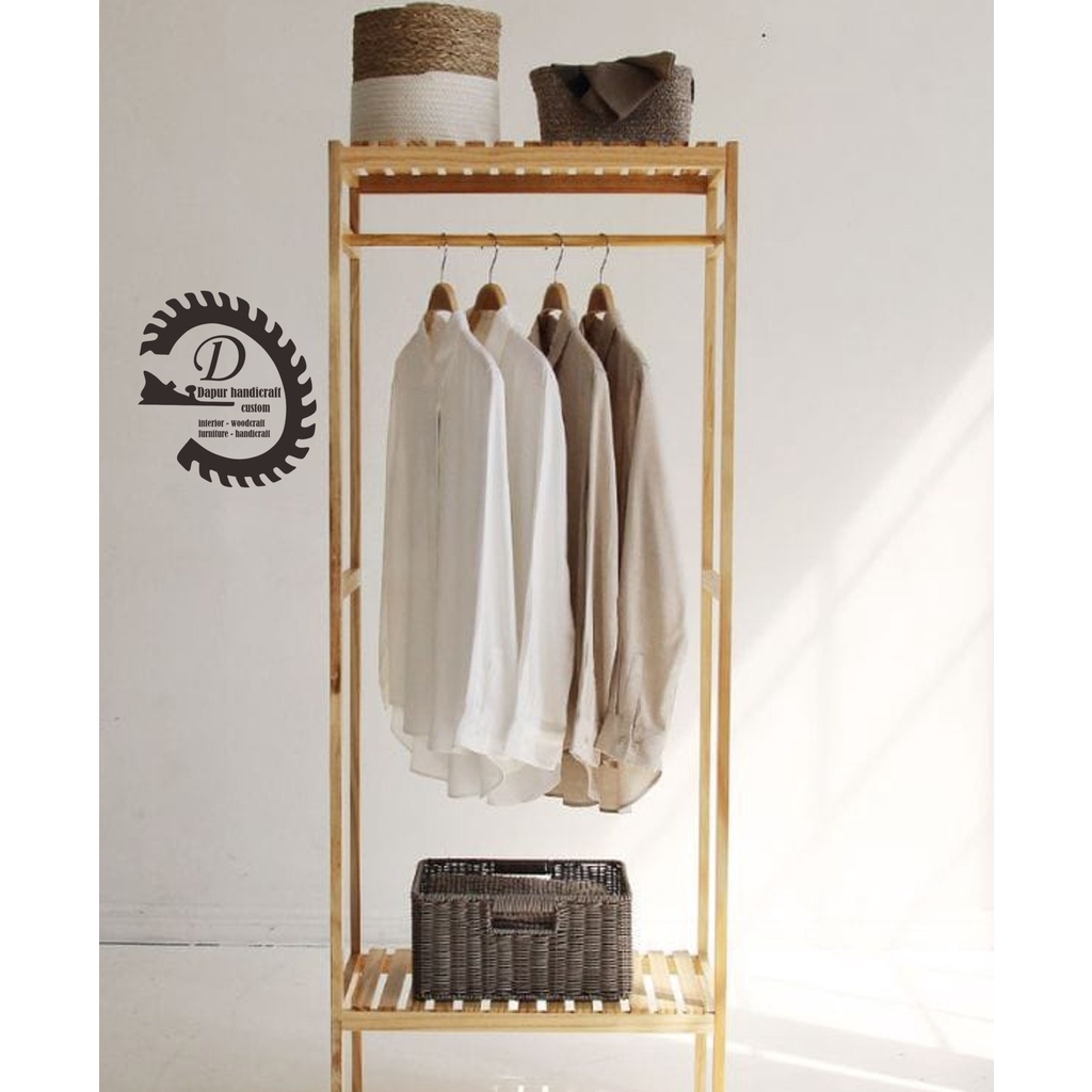 Jual STAND HANGER BUTIK 2 TINGKAT/ STAND HANGER BAJU 2 TINGKAT ...