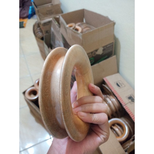Jual Gulungan/Penggulung Kayu Gulungan Senar Pancing Uk 13cm | Shopee ...