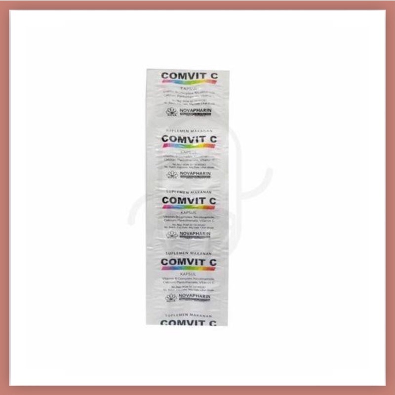 Jual COMVIT C VITAMIN C 500 MG DAN VITAMIN B COMPLEX PER STRIP (10 PCS ...