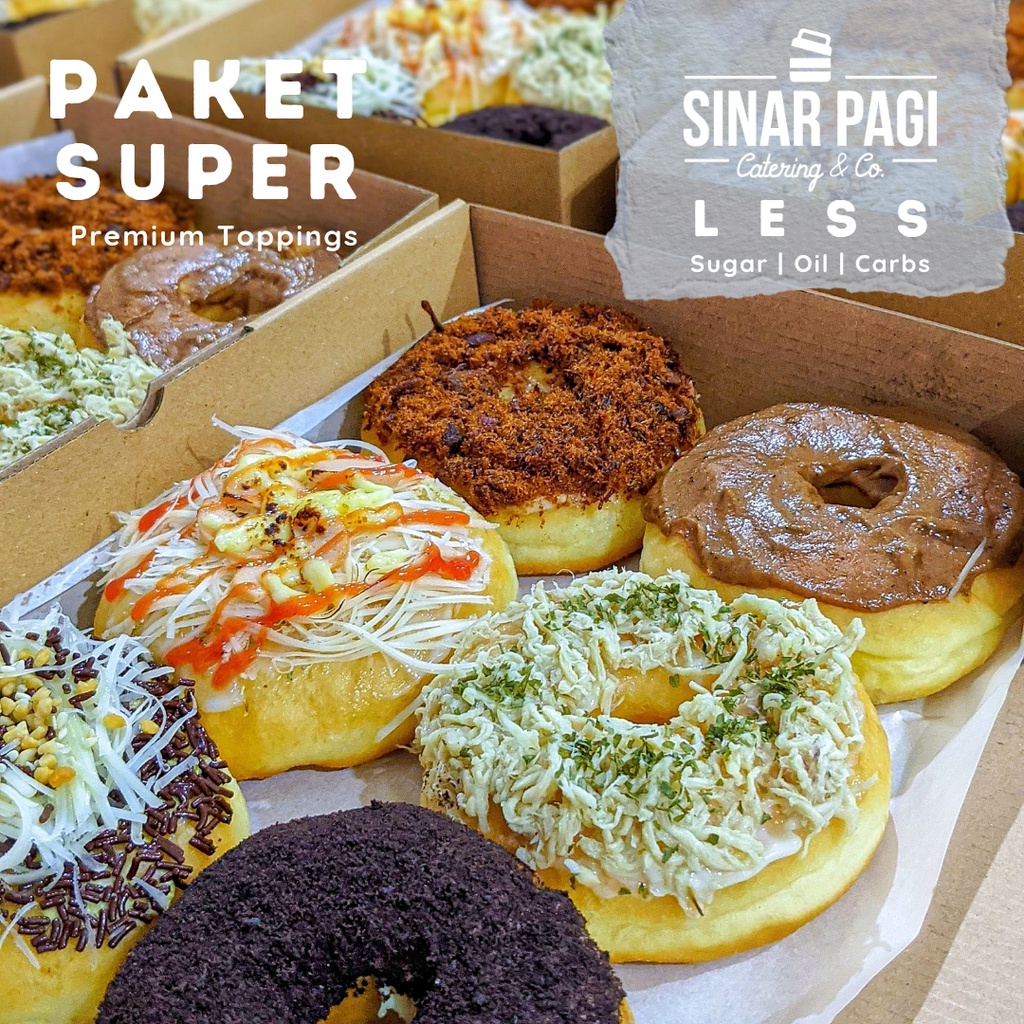 Jual Donat Premium Sinar Pagi 1 Pcs (Paket Super Flavour) Less Sugar ...
