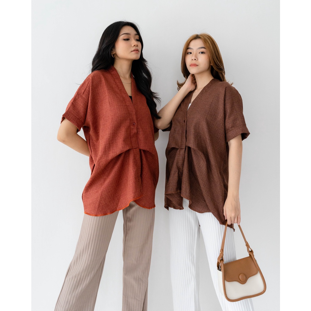 Jual Dalmi Top ( luaran blouse wanita ) | Shopee Indonesia