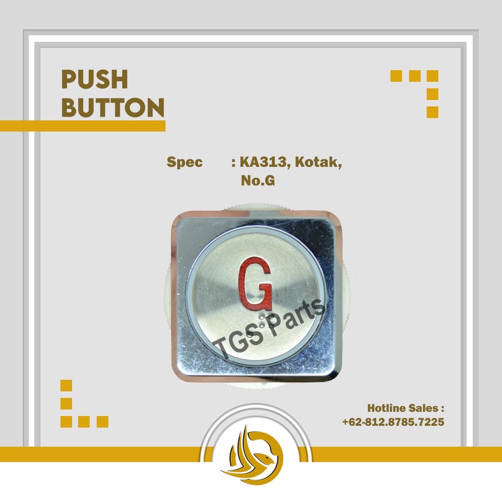 Jual Tombol Lift/Push Button, KA313 Kotak, No.1, G, Close Elevator | Shopee Indonesia