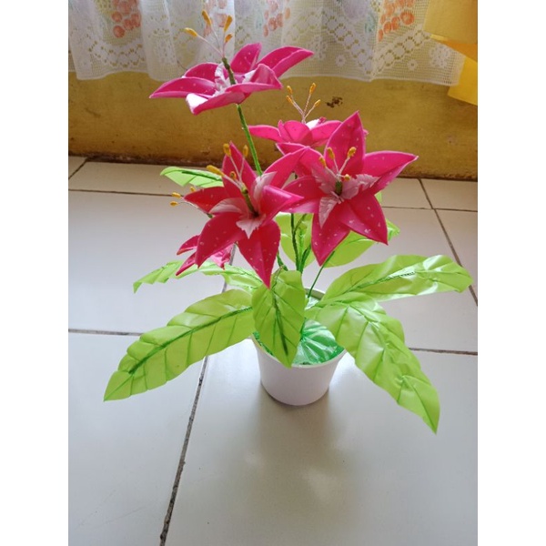Jual bunga hias plastik lily | Shopee Indonesia