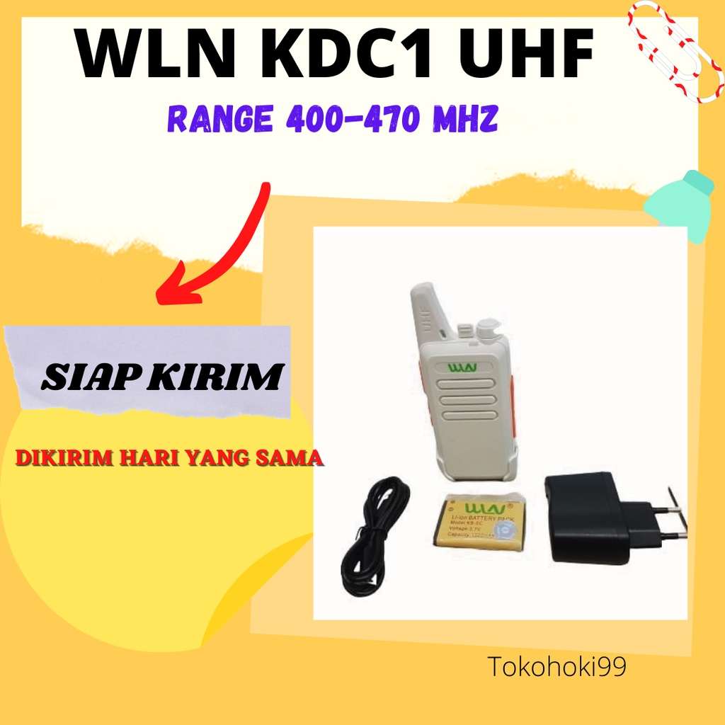 Jual HT WLN KD-C1 UHF PUTIH SATUAN HT WLAN KDC1 UHF | Shopee Indonesia