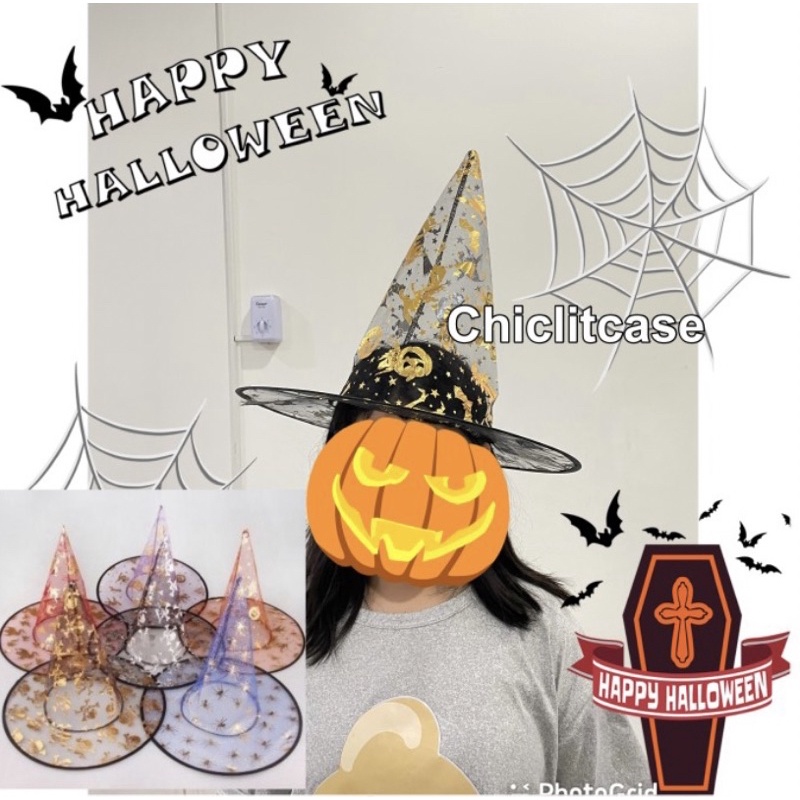 Jual Topi witch transparan halloween/topi penyihir/witch hat/party ...