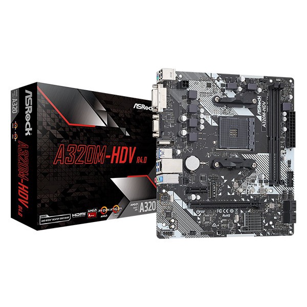 Jual Asrock A320M-HDV (AM4, AMD Promontory A320, DDR4, SATA3) | Shopee ...