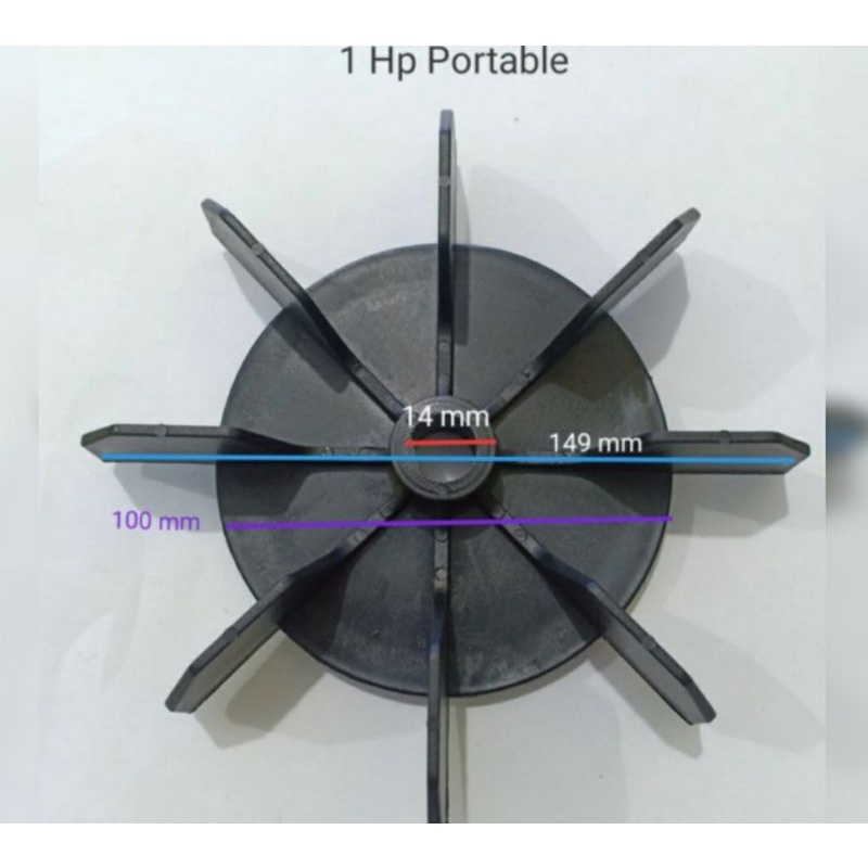 Jual Kipas Elektro motor kompresor 1Hp (besar) Fan kipas 1hp | Shopee ...