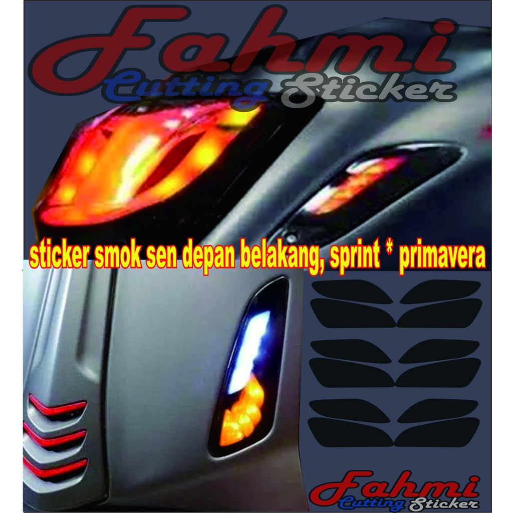 Jual sticker lampu sen vespa sprint & primavera | Shopee Indonesia