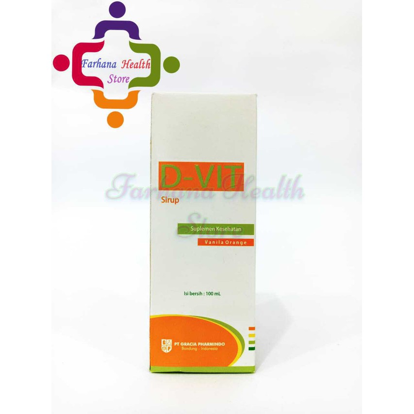 Jual Original D-Vit Syrup 100 ml / D Vit Sirup / Suplemen Vitamin D ...