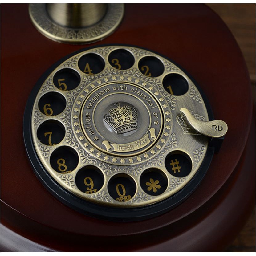 Jual Telepon rumah kabel model klasik ada pilihan bahan : kayu metal ...