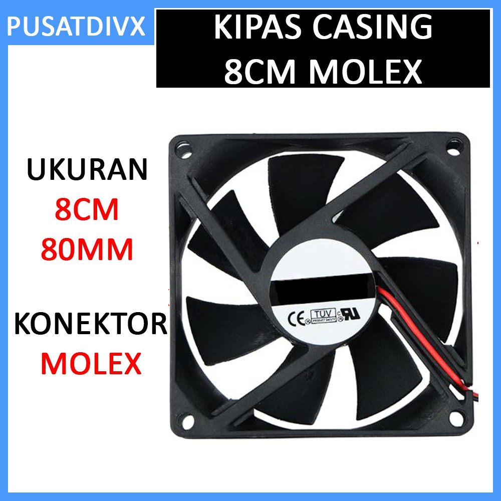 Jual SANJI KIPAS CASING 8CM 80MM FAN CASE COOLING COOLER DESKTOP PC ...