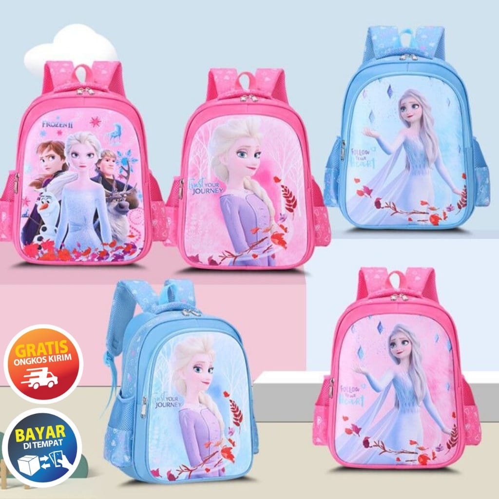 Jual TAS RANSEL SEKOLAH ANAK PEREMPUAN IMPORT / TAS PRINCESS ANAK 2D ...