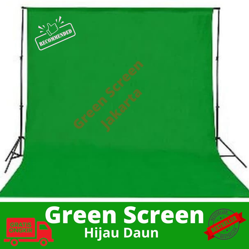 Jual 3 meter Kain Green Screen Hijau Daun 100 gsm kain spunbond ...