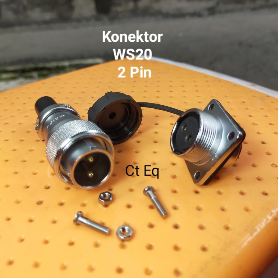 Jual Connector WS20 2 Pin Plug dan Socket Kabel Panel Mount konektor 2 ...