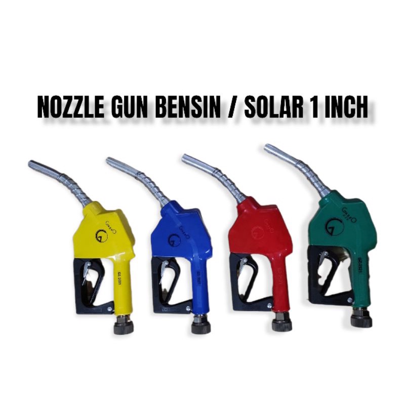 Jual GAZZO Nozzle Gun Bensin Solar Otomatis 1 Inch 1" SPBU / PERTAMINA ...