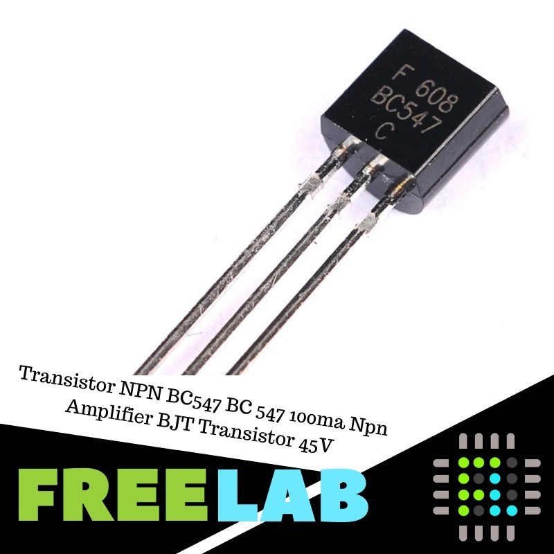 Jual Transistor NPN BC547 BC 547 100ma Npn Amplifier BJT Transistor 45V | Shopee Indonesia
