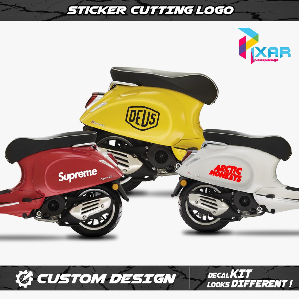 Jual CUTTING STIKER LOGO SUPREME DEUS ARCTIC MONKEYS STICKER VESPA ...