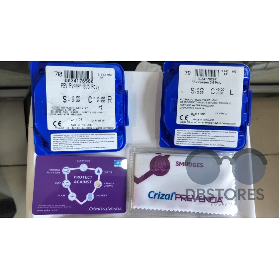 Jual Lensa Essilor Prevencia Eyezen Blue Light Orma 1.5 | Shopee Indonesia