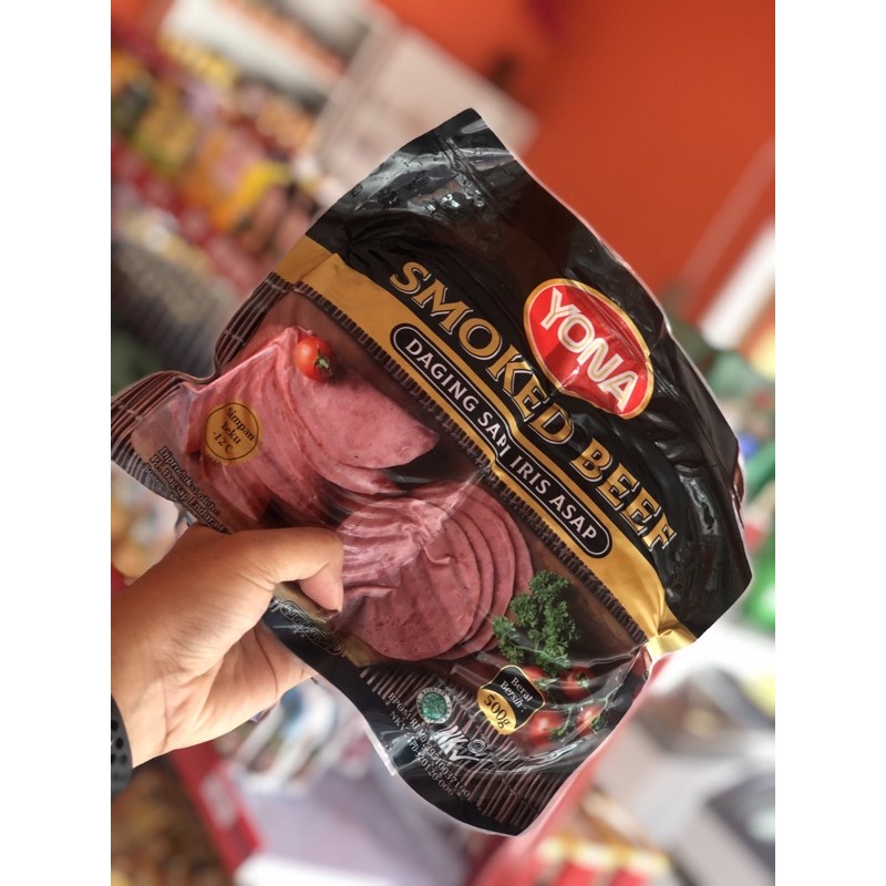 Jual yona smoked beef daging asap merk yona | Shopee Indonesia
