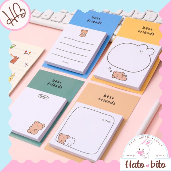 Jual Sticky notes best friends mini memo lucu cute cocok untuk souvenir ...