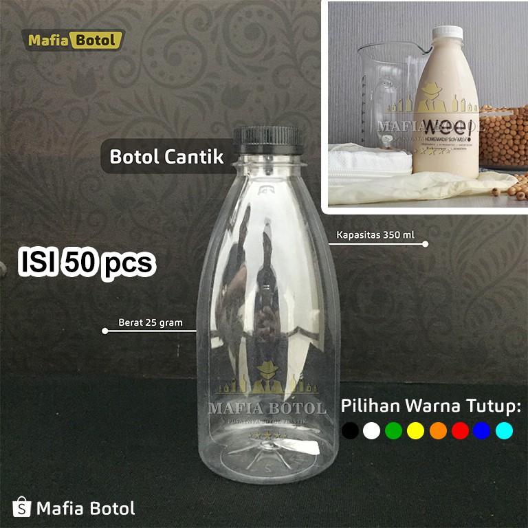 Jual Botol Plastik Cantik Bowling Minum Minuman Almond Kopi Susu Jus ...