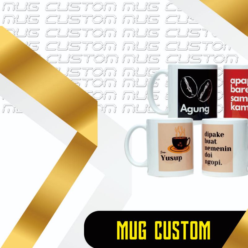 Jual Cetak Mug Custom Murah MUG STANDAR FULL COLLOR & MUG STANDAR WARNA ...