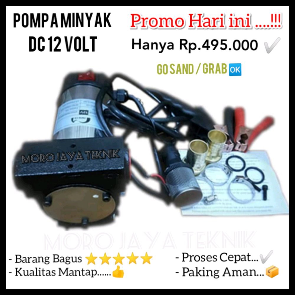 Jual Jual Pompa DC 12 V Pompa Cairan Minyak Solar Dan Oli Pompa Pertamini DC 12Volt Murah ...