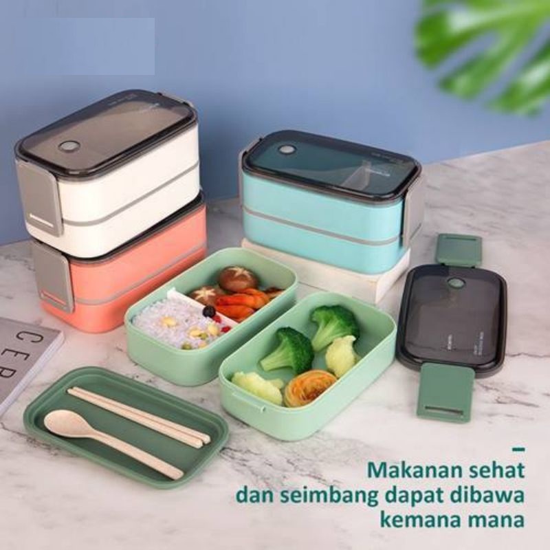 Jual Lunch Box / Tempat Makan 2 Tingkat | Shopee Indonesia
