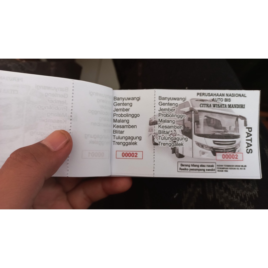 Jual karcis atau tiket bus custom | Shopee Indonesia