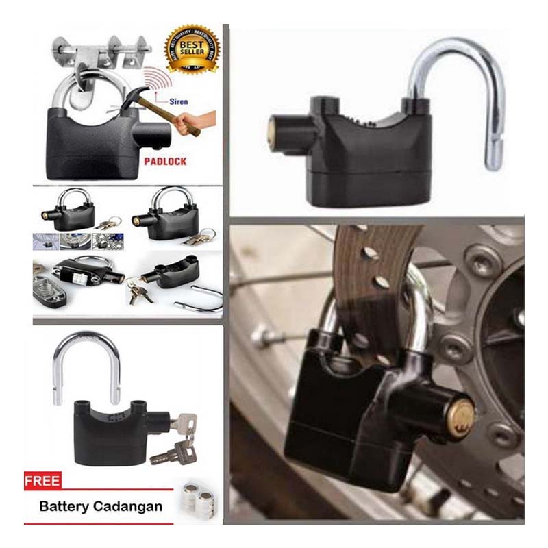 Jual StarHome Gembok Alarm Motor Kinbar - Gembok Serbaguna Anti Maling ...