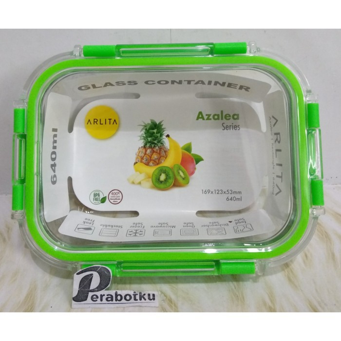 Jual Azalea Glass Container Round 640 ml / Mangkok Tempat Penyimpanan ...