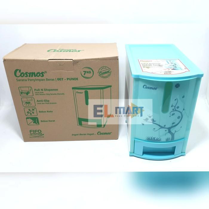 Jual Rice box mini COSMOS FIFO 007 Pundi - tempat penyimpanan beras 7kg | Shopee Indonesia