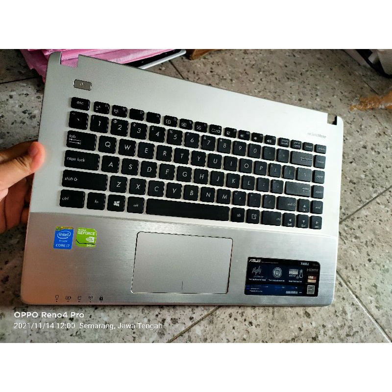 Jual frame keyboard laptop asus X450j original | Shopee Indonesia