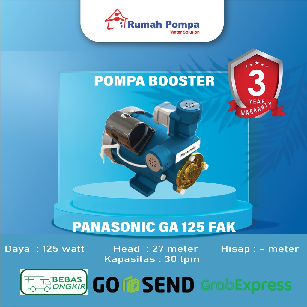 Jual POMPA BOOSTER PANASONIC GA 125 FAK | Shopee Indonesia