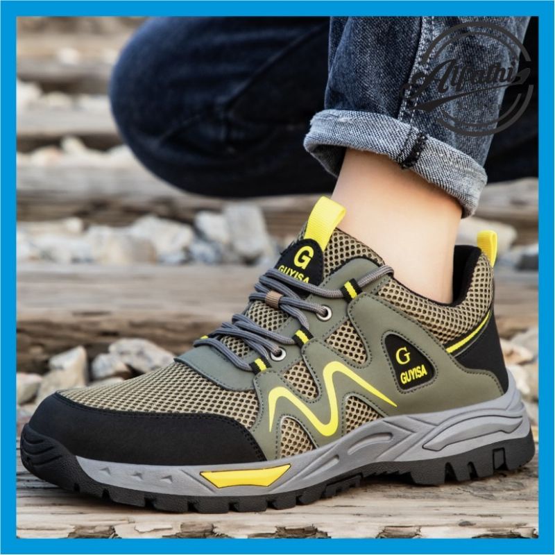 Jual [Promo] Sepatu Safety Sport Alfathi New Original By Guyisa Green ...